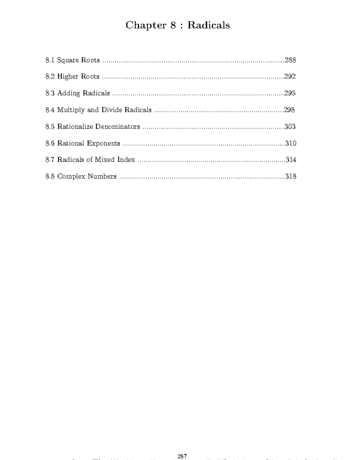 Radicals - math - Chapter 8 : Radicals 8 Square Roots - Studocu