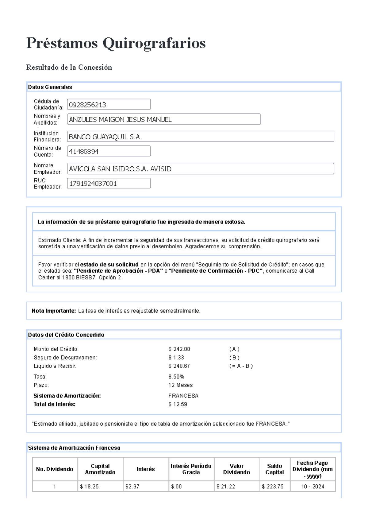 Préstamos Quirografarios Maygon - Préstamos Quirografarios Resultado de ...
