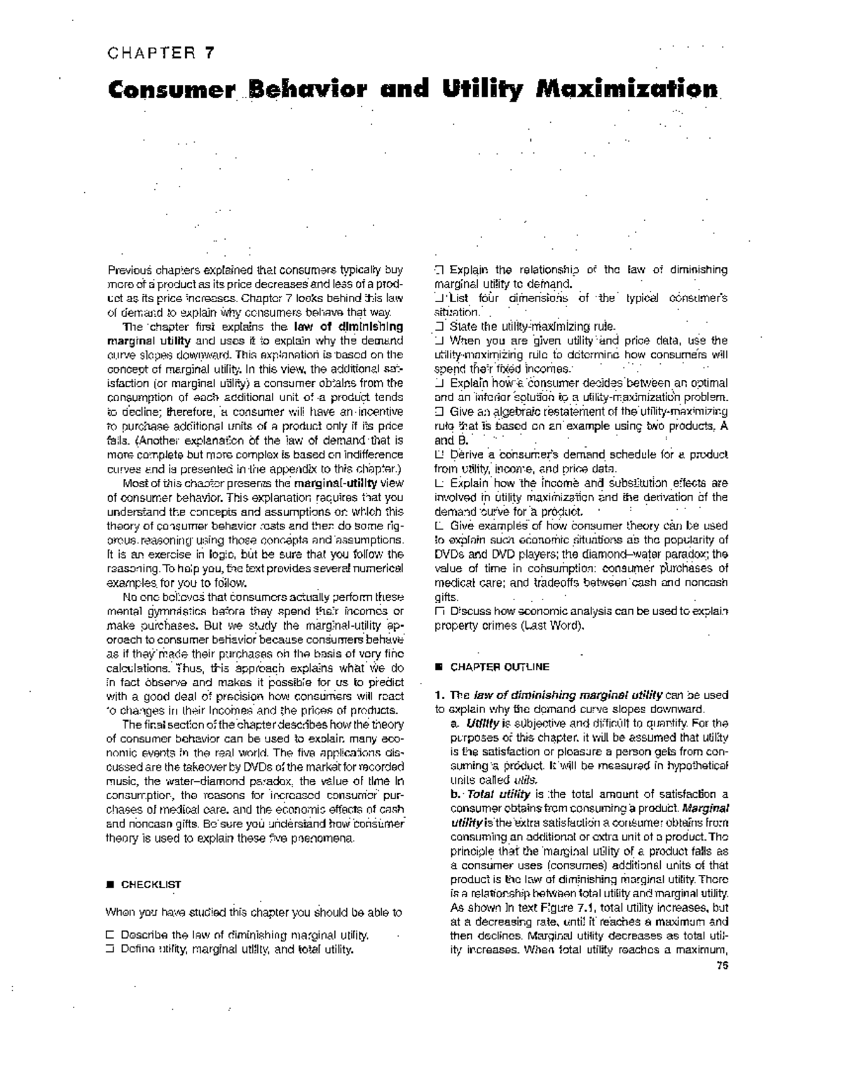 Consumer Behavior and Utility Maximization - Managerial Economics - Studocu