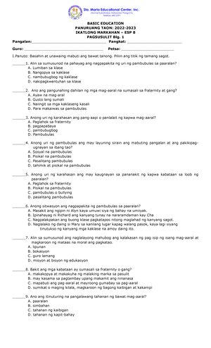 Activity 4 Types OF DATA - ACTIVITY #4- TYPES OF DATA Explain the ...