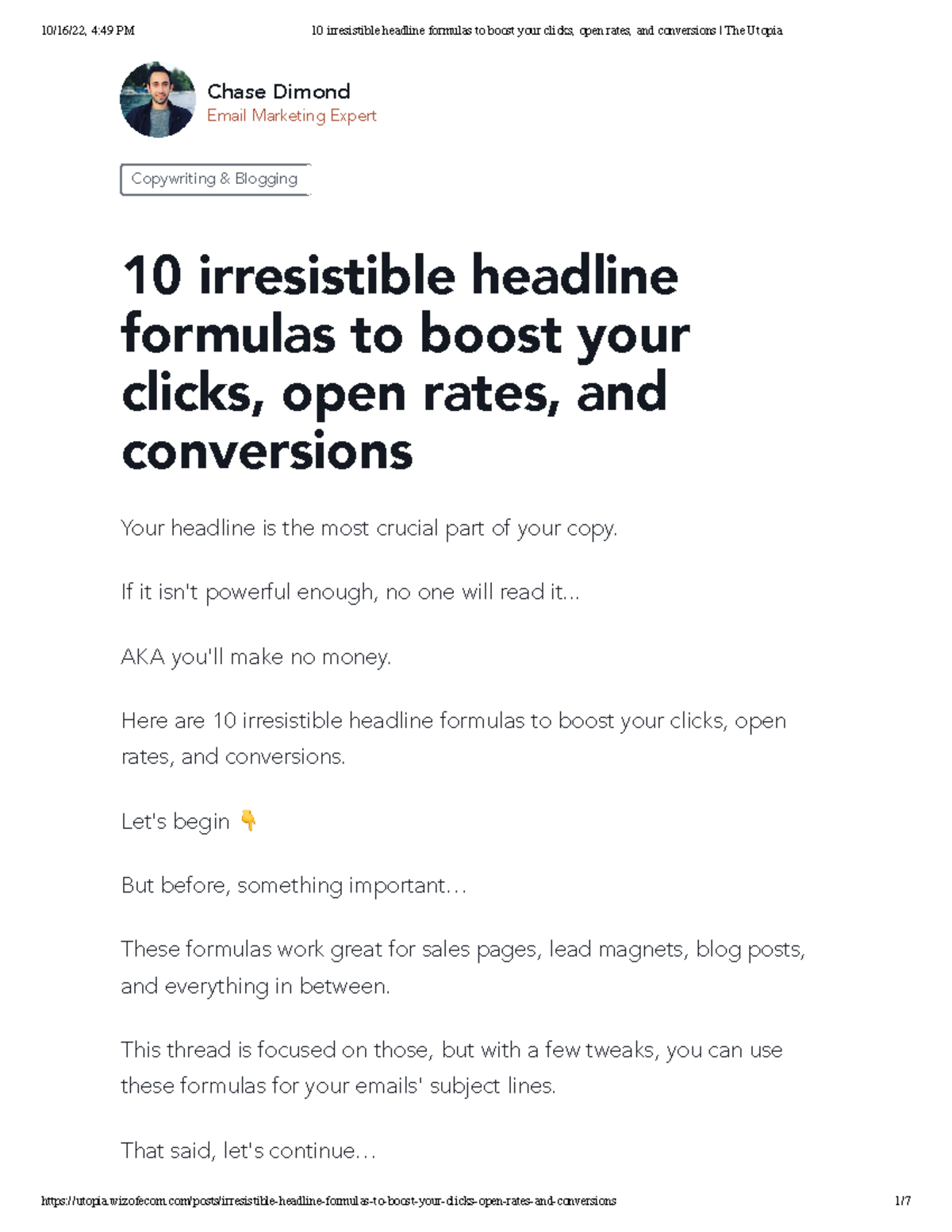 10 irresistible headline formulas to boost your clicks, open rates, and ...