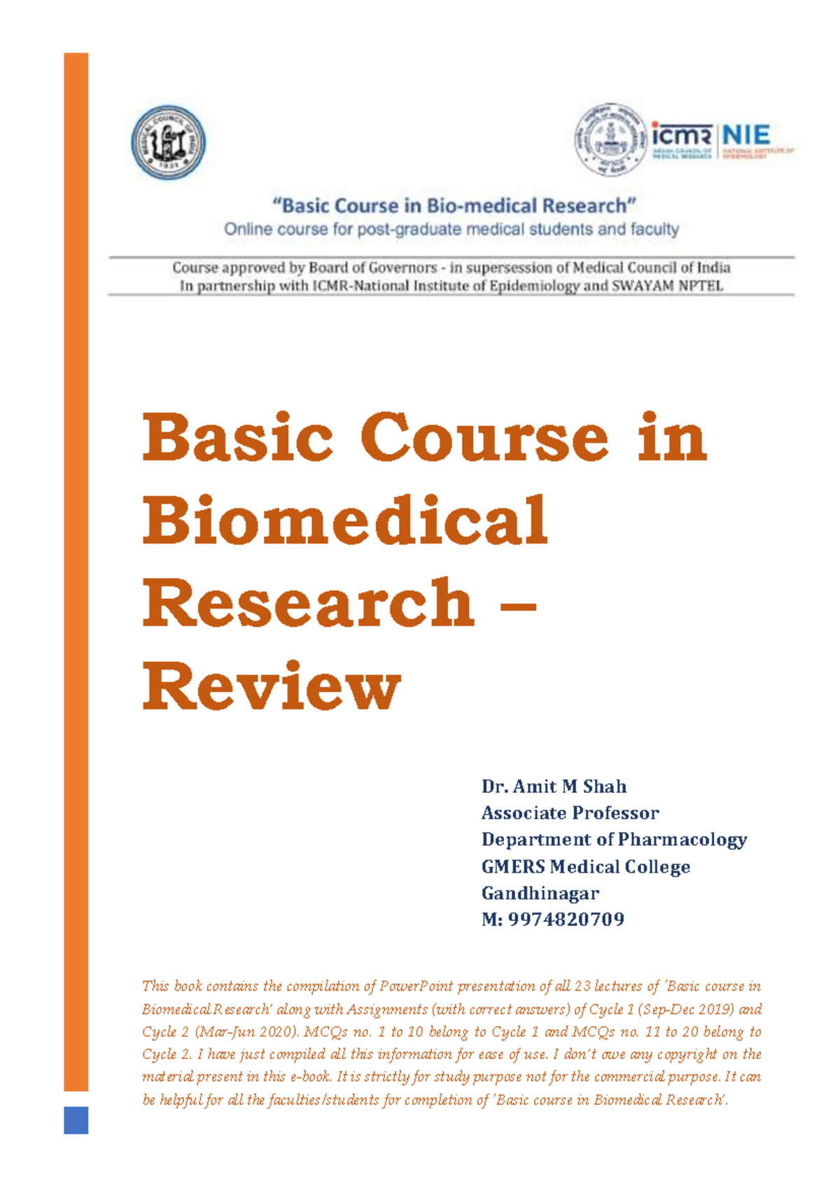 Pgpdf 10219 26 07 2023 16171 - Basic Course in Biomedical Research ...