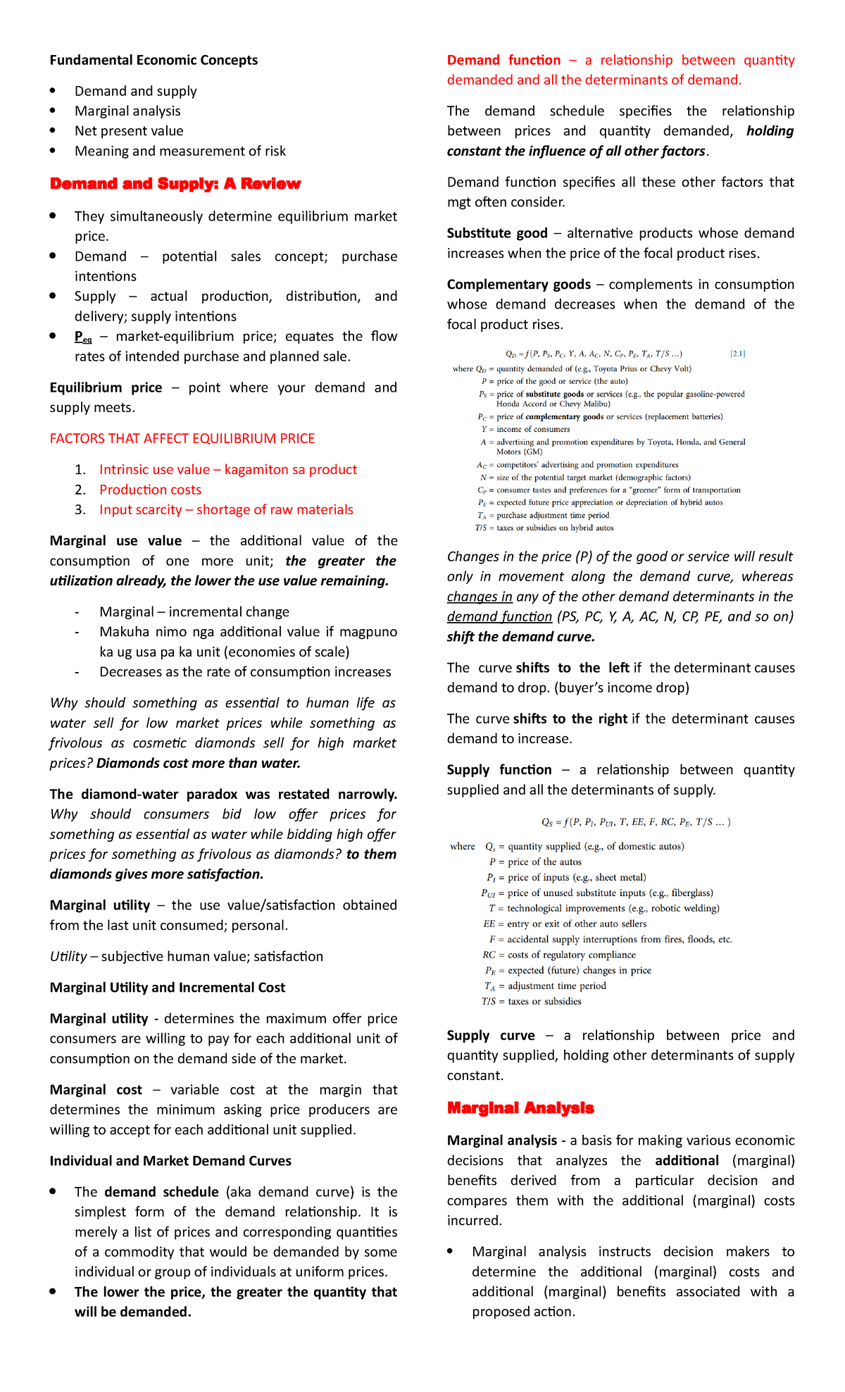 Ch. 2 Fundamental Economic Concepts - Fundamental Economic Concepts ...