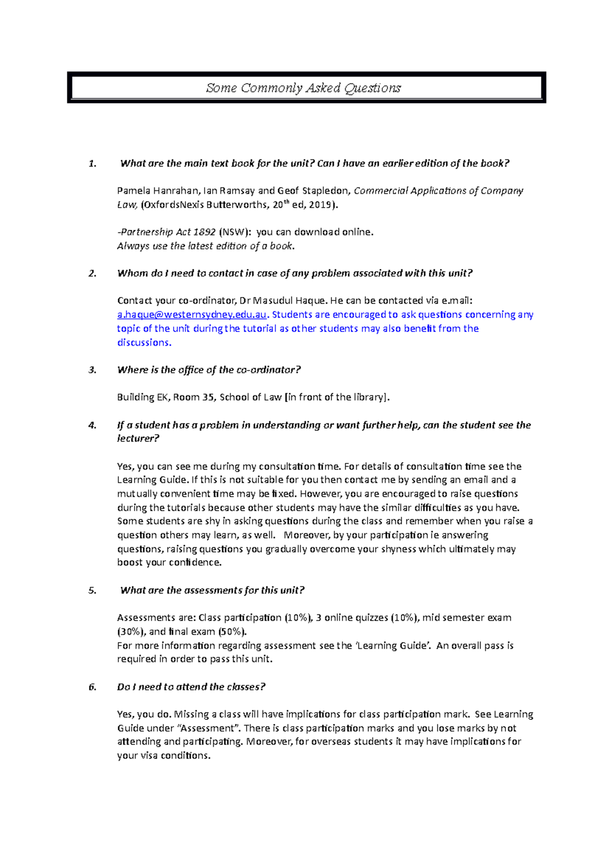 10 MOST Commonly Asked Questions 13 - Some Commonly Asked Questions 1 ...