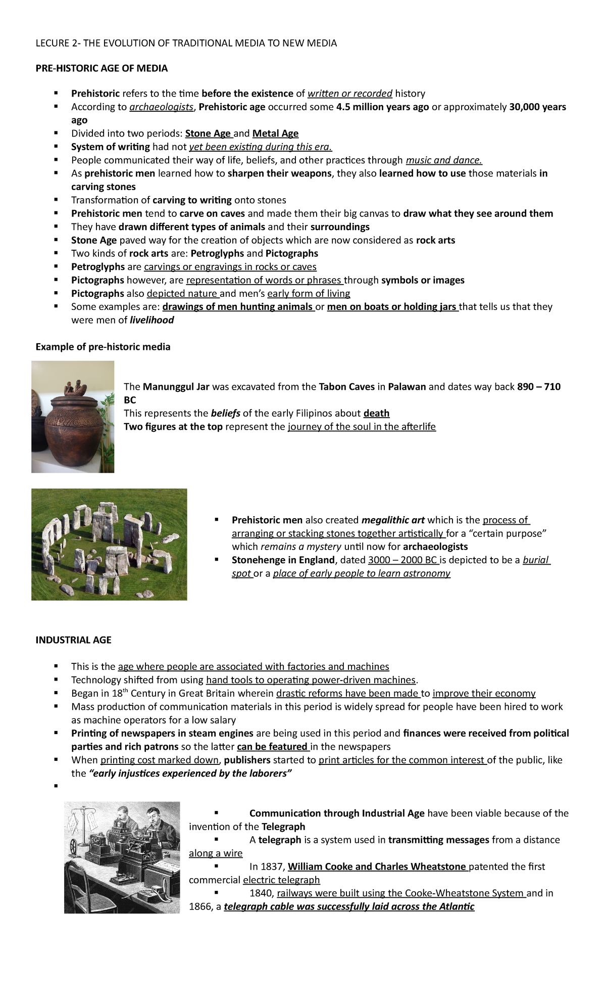 MIL-Lecture-2 - reviewer - LECURE 2- THE EVOLUTION OF TRADITIONAL MEDIA ...