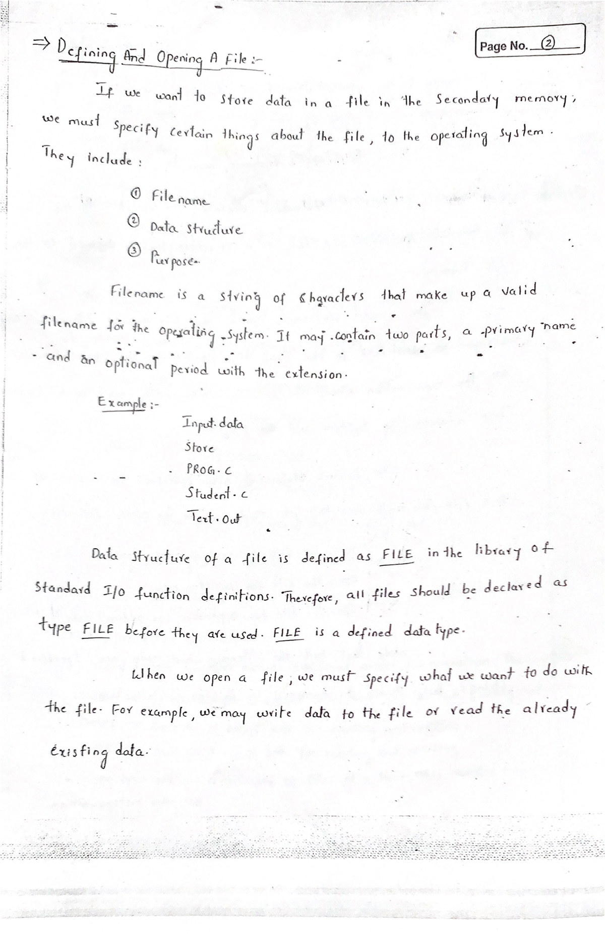 Defining and opening a file in c programming - MCA/ASSIGN/SEMESTER-I ...