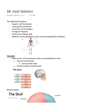 Anatomy 2300 exam notes - Anatomy Exam Notes Unit 1 : Weeks 1, Note ...
