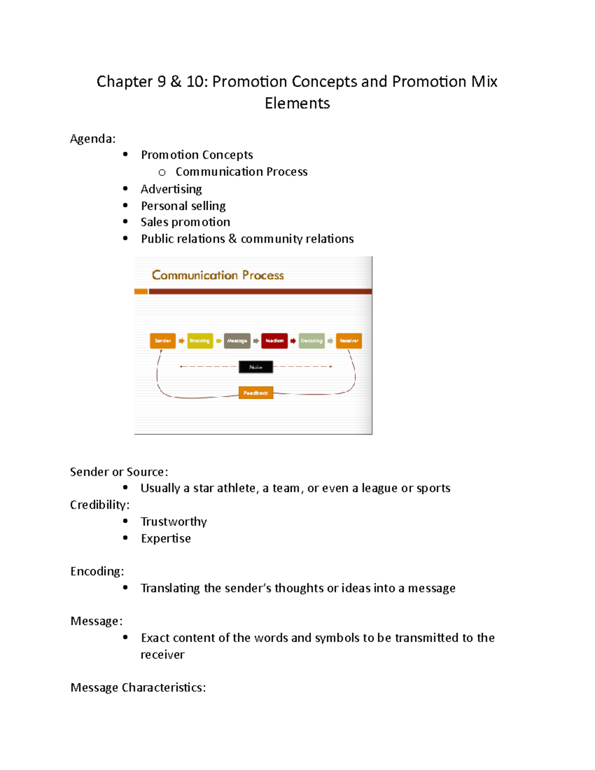 Chapter 9 & 10 - Dr. Lee - Chapter 9 & 10: Promotion Concepts and ...