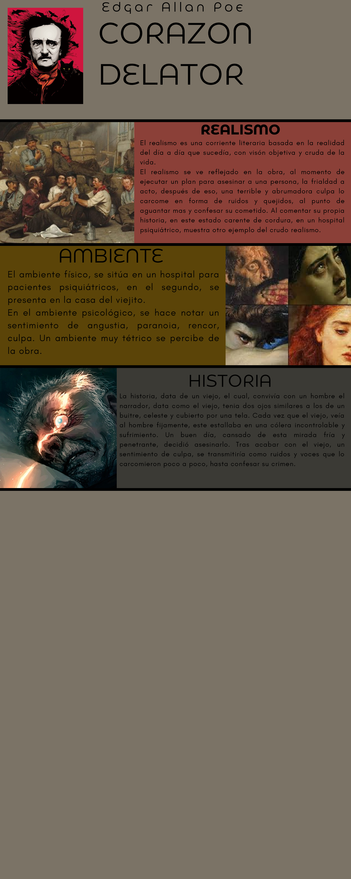 El corazon delator - CORAZON DELATOR E d g a r A l l a n P o e REALISMO ...