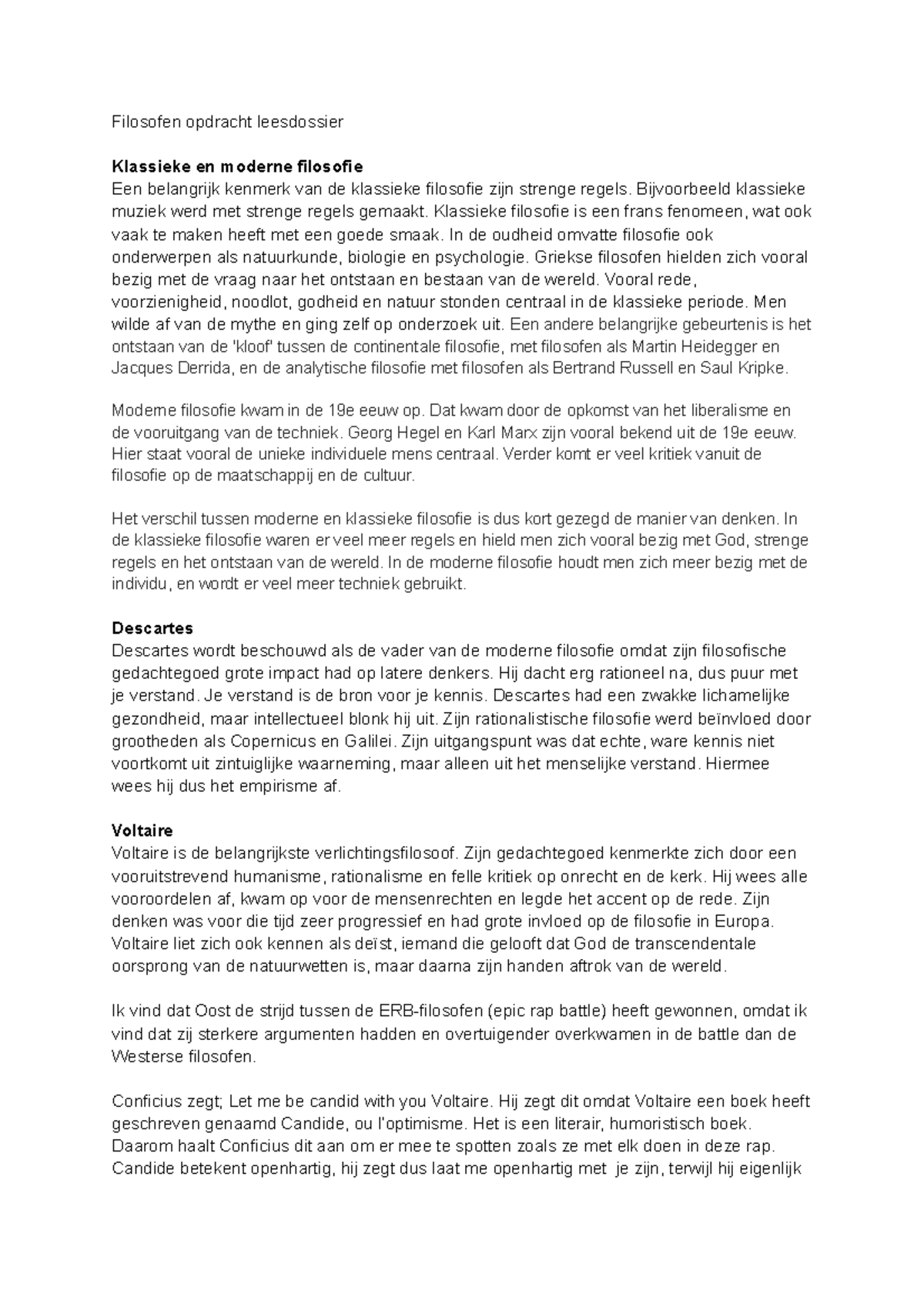 Frans indivudele opdracht filosofen - Filosofen opdracht leesdossier ...