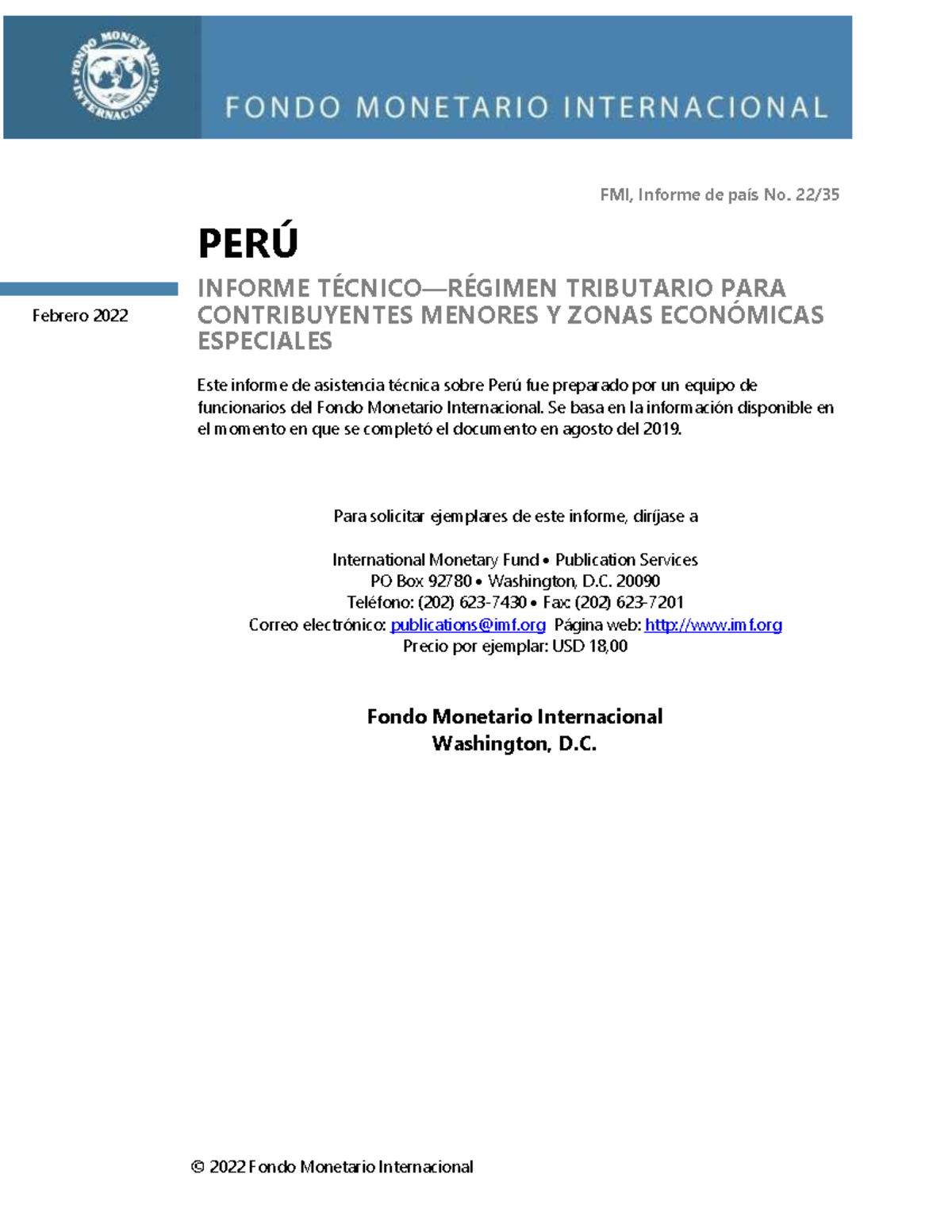 1 Persa 2022001 - asdasd - © 2022 Fondo Monetario Internacional FMI ...