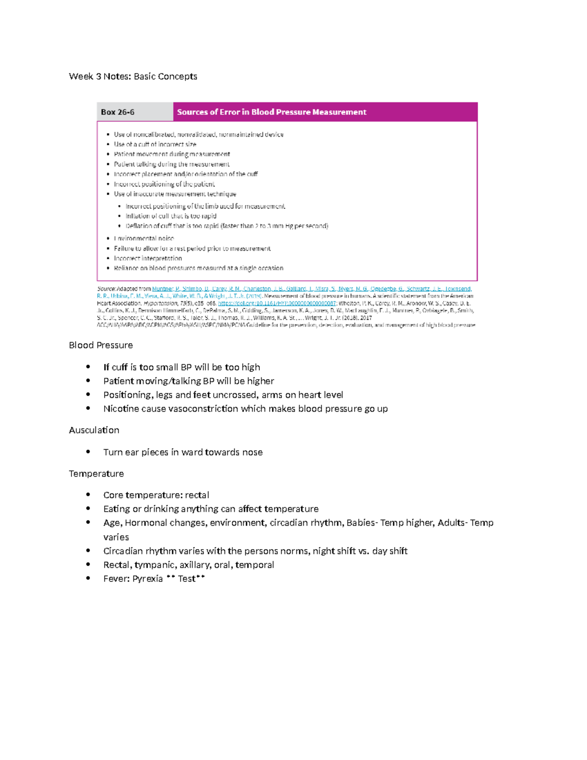 Basic Concepts Week 3 - Notes from before an exam. - Week 3 Notes ...