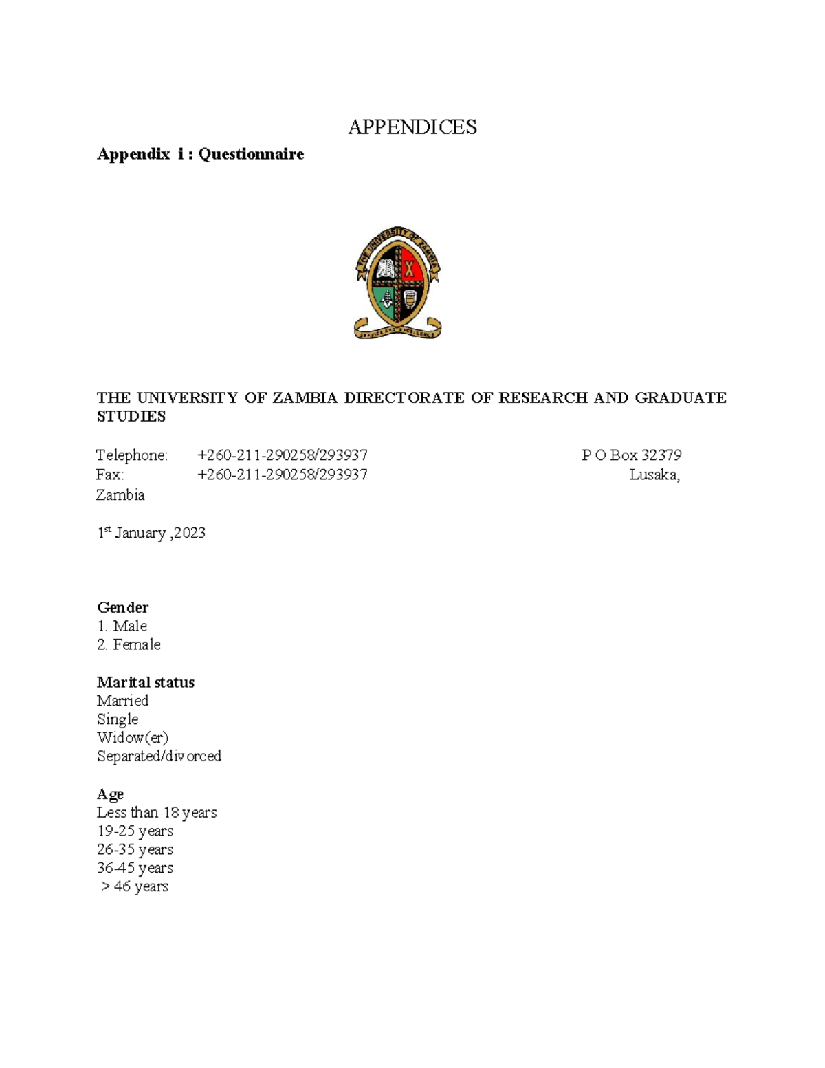 Appendices I - lecture notes in detail on the same subject - APPENDICES ...