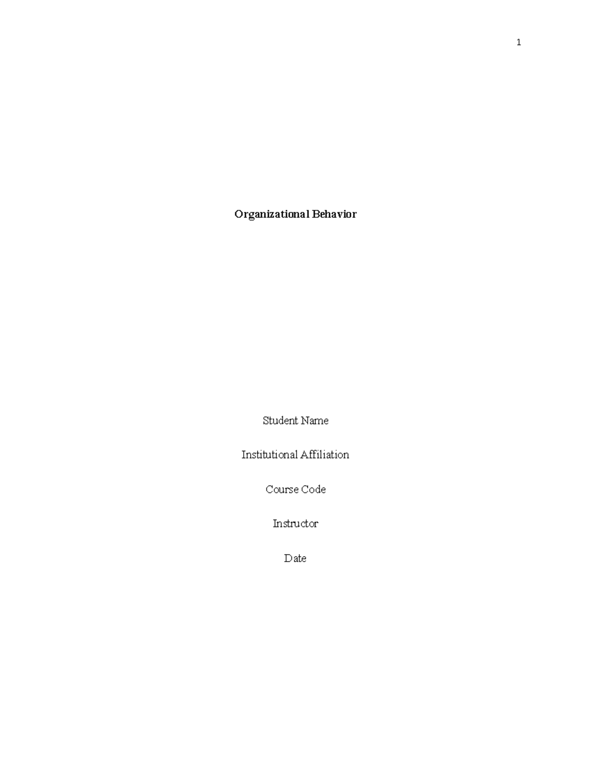 Organziational Behavior at Mattel - Organizational Behavior Student ...