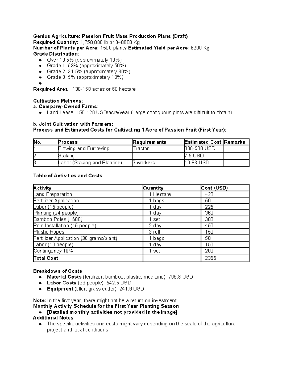 Passion Fruit Assignment Genius Agriculture Passion Fruit Mass