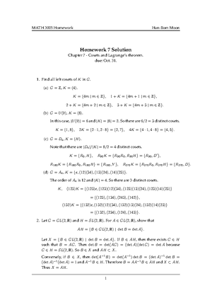 Homework Solution 5 - Let α= [ 1 2 3 4 5 6 2 1 3 5 4 6 ] andβ= [ 1 2 3 ...