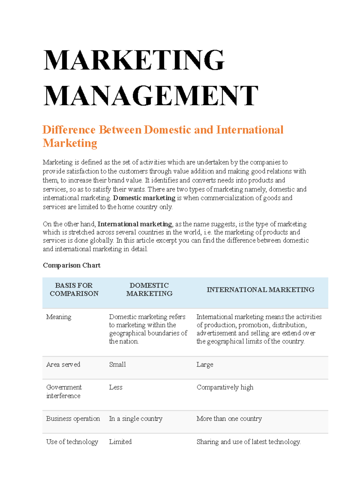 Marketing Management - Mba 2nd sem notes - MARKETING MANAGEMENT ...