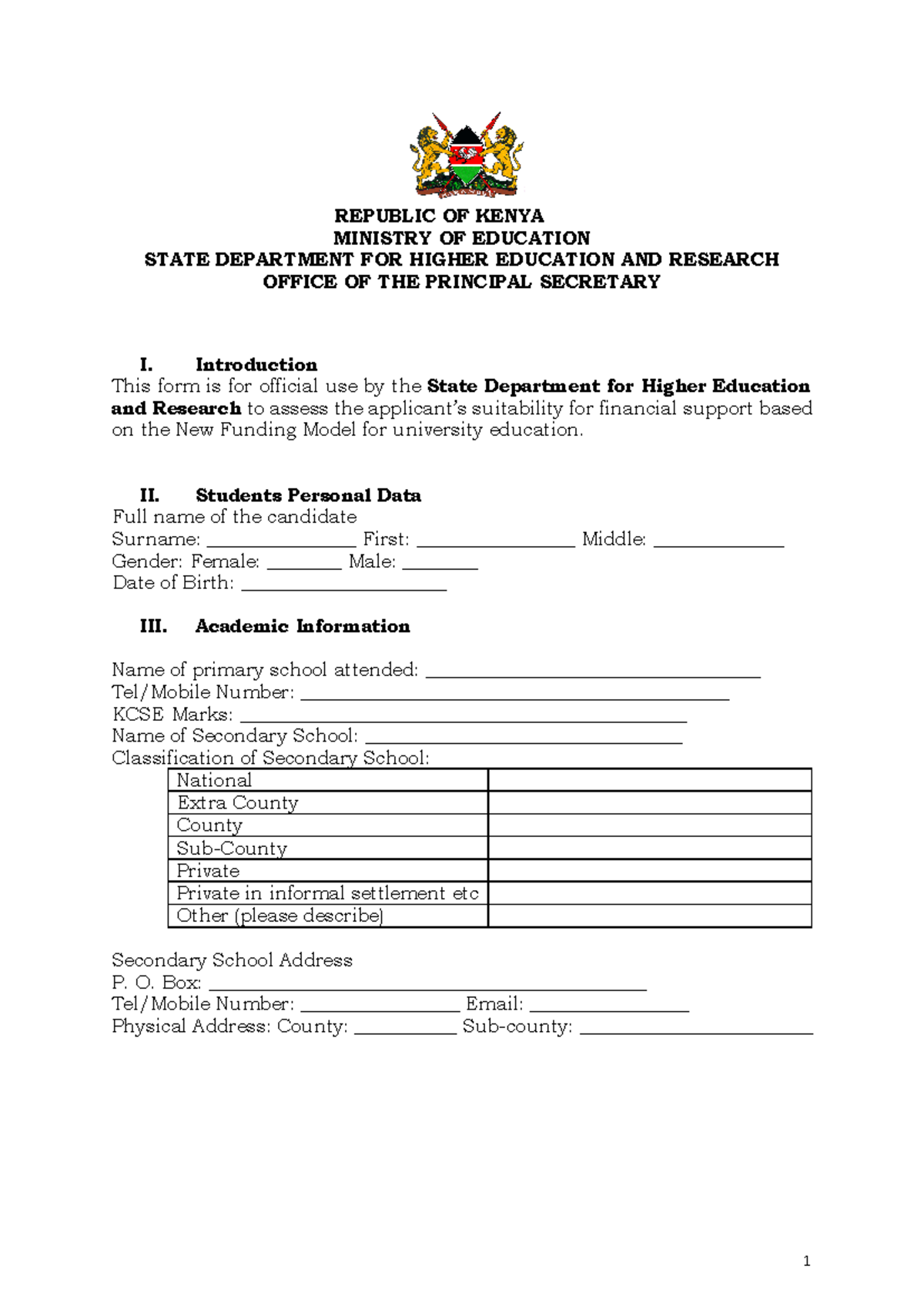Annex to Appeal NFM - High definition - 1 REPUBLIC OF KENYA MINISTRY OF ...