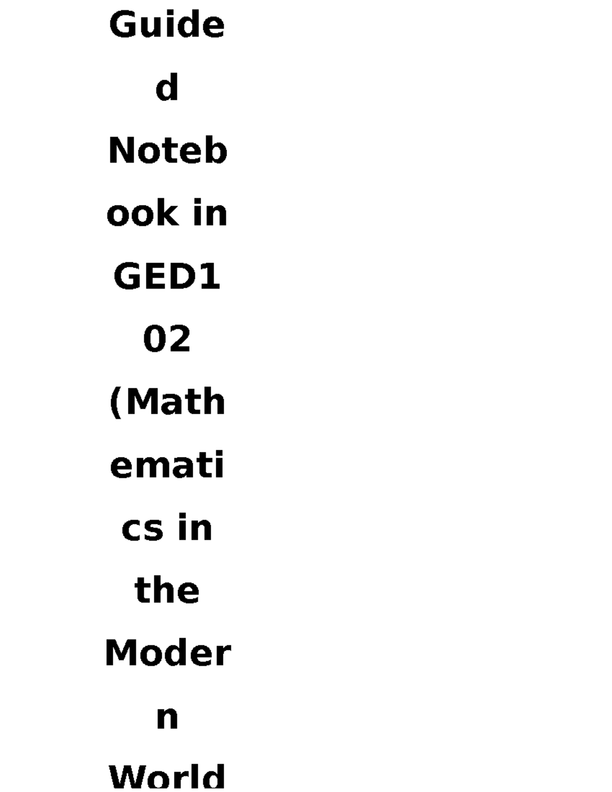 GED102 Week 1 WGN1 Practice And Learning Materials In Week 1 Of