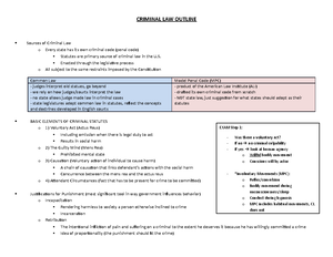 Criminal law charts - Murder and Homicide - Elements Chart and Outline ...