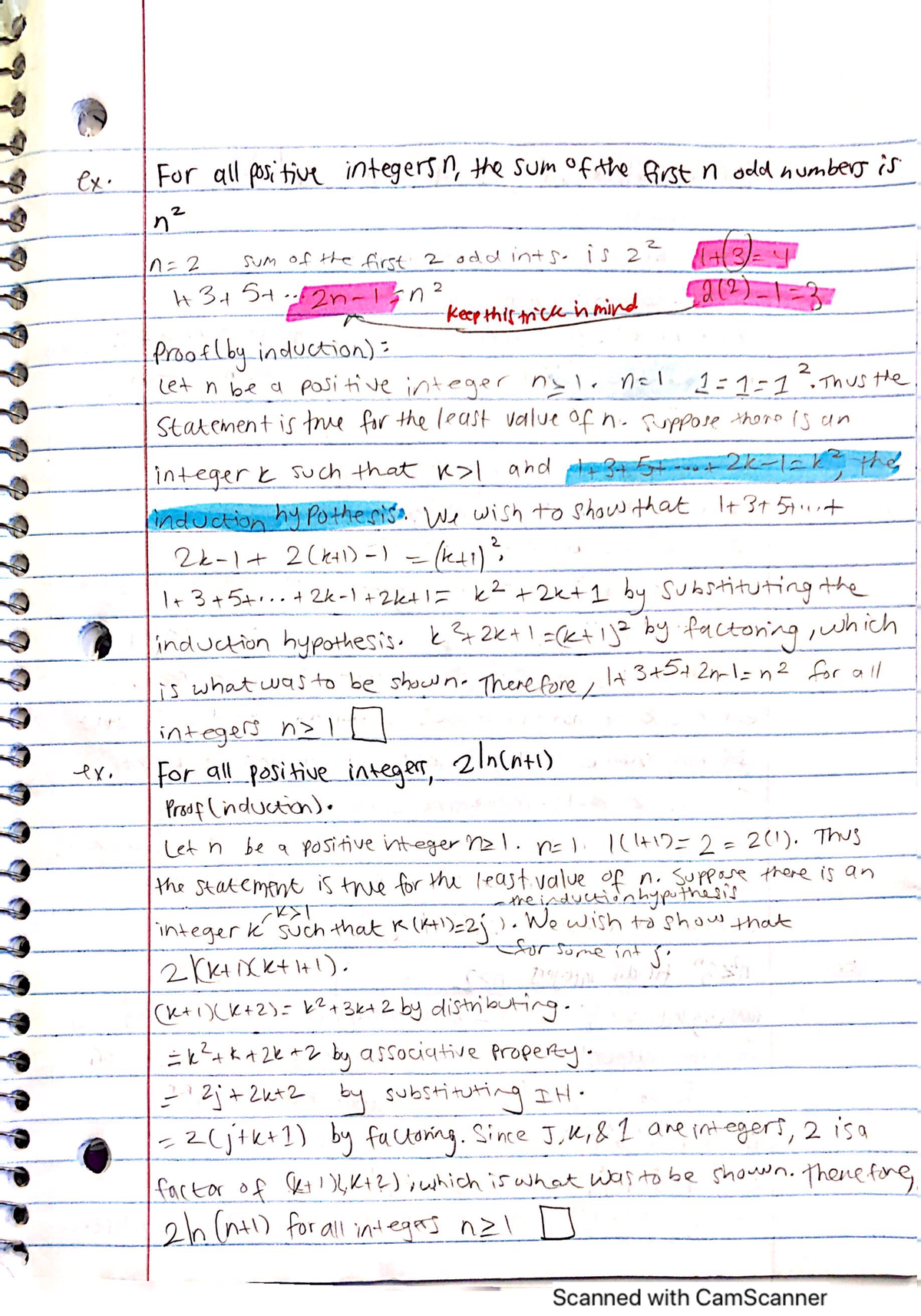 Discrete Math-Induction examples - MATH 2345 - Studocu