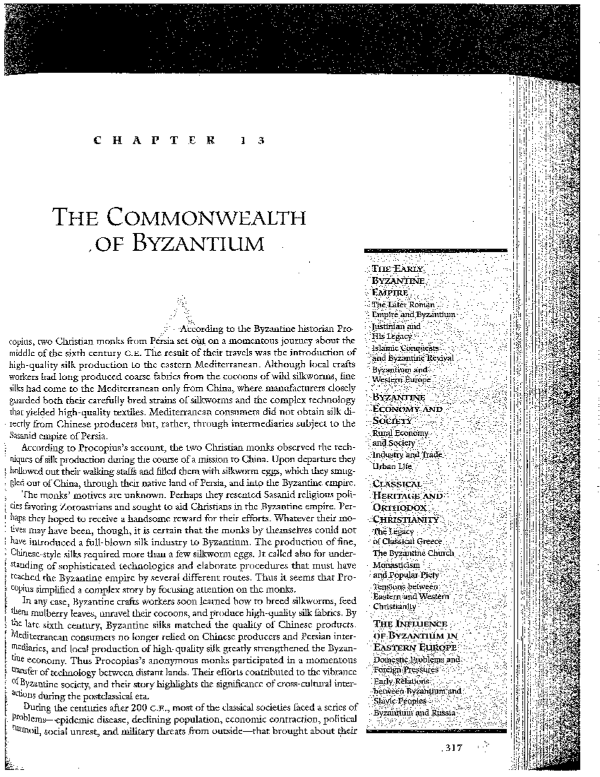 Byzantine AP level Reading - C H A P T E R 1 3 THE COMMONWEALTH OF ...
