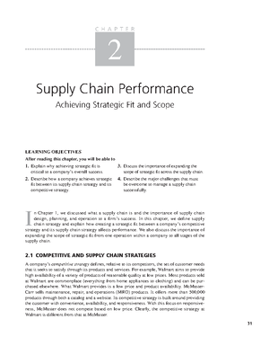 Chapter 5-Supply Chain Management - I n this chapter, we start with the ...
