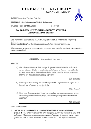 Exam 2016, questions and answers - LANCASTER UNIVERSITY 2014 ...