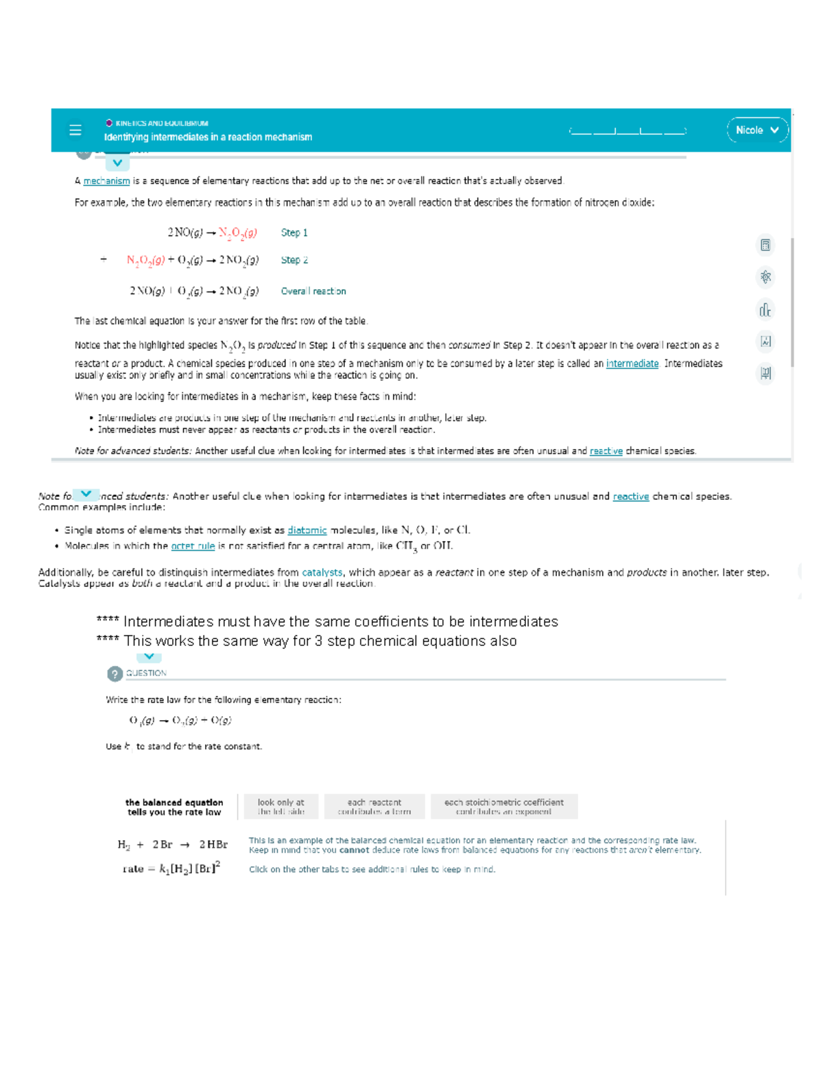 ALEKS solutions Gen Chem II final study material - Intermediates must ...