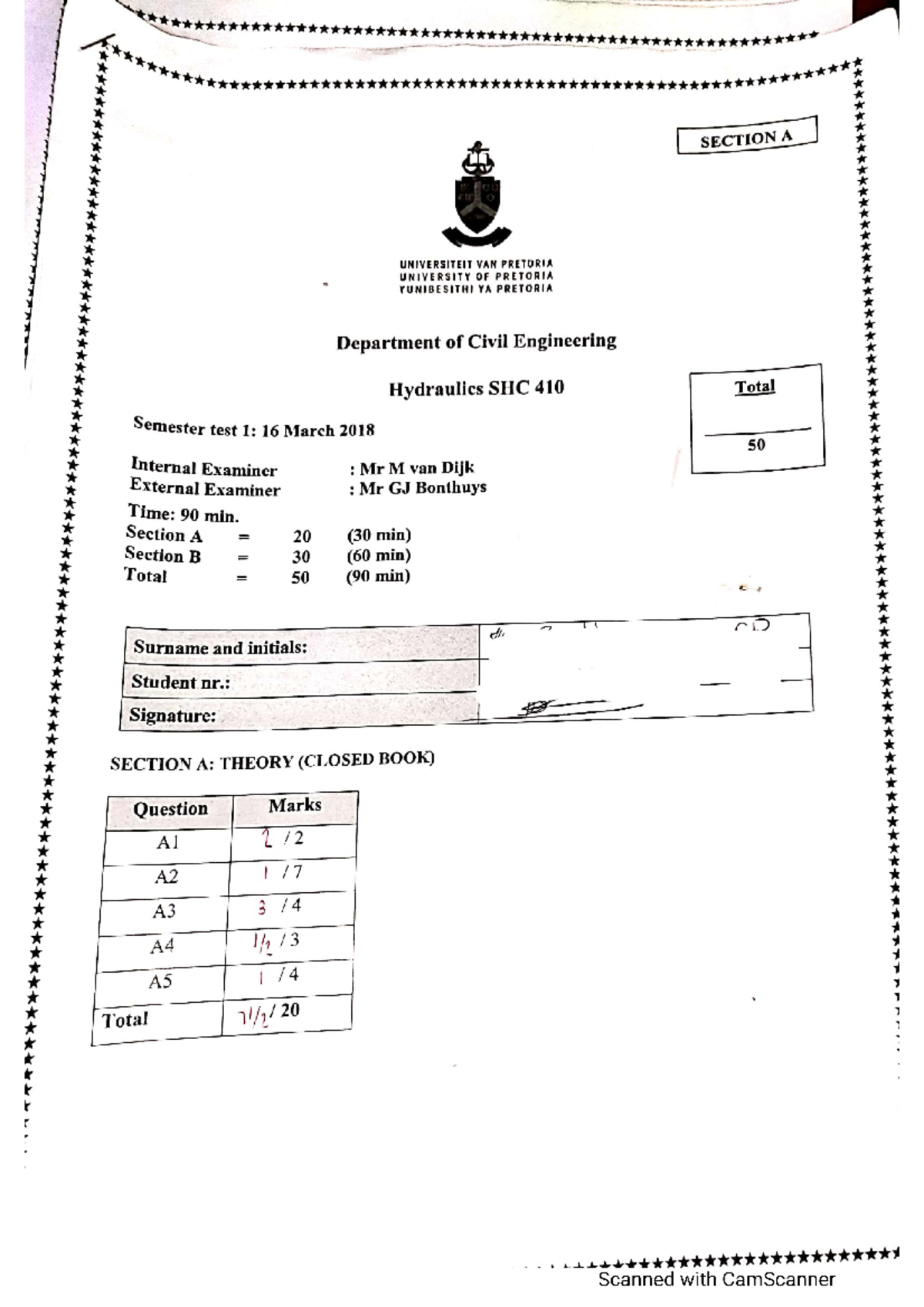 Shc 410 semtest 1 2018 - SHC 410 - Studocu
