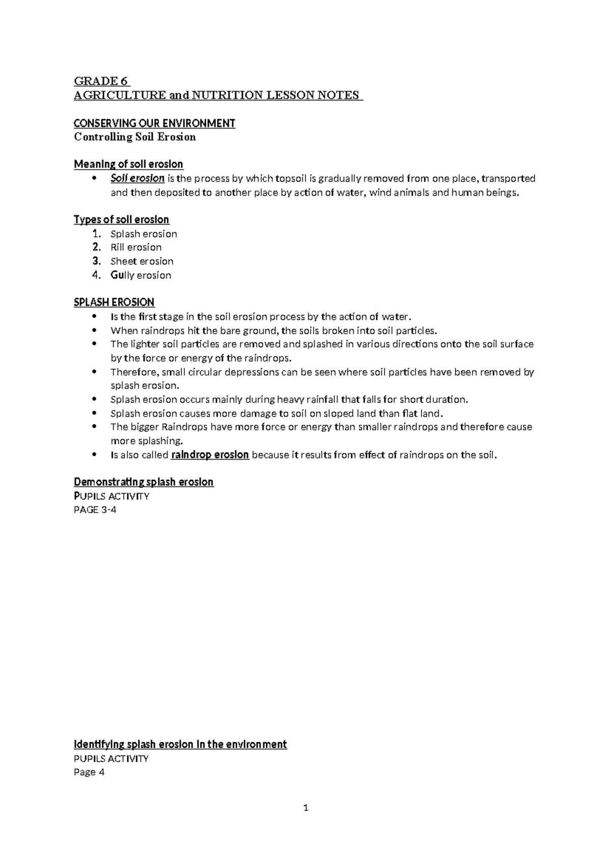 AGRI and Nutri Lesson Notes dnv64n - GRADE 6 AGRICULTURE and NUTRITION ...
