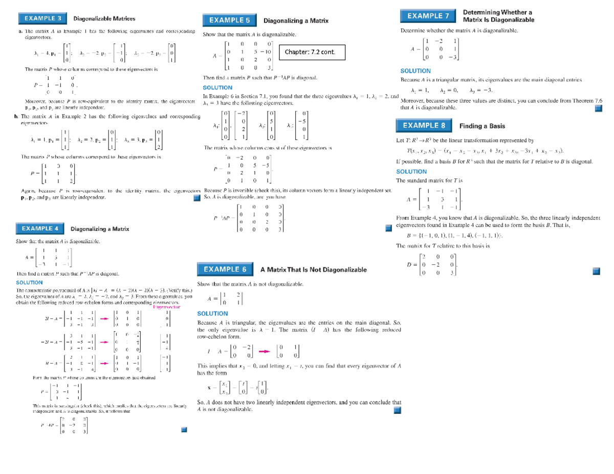 Final Review (7 cont) - MAT 208 - Chapter: 7 cont. - Studocu