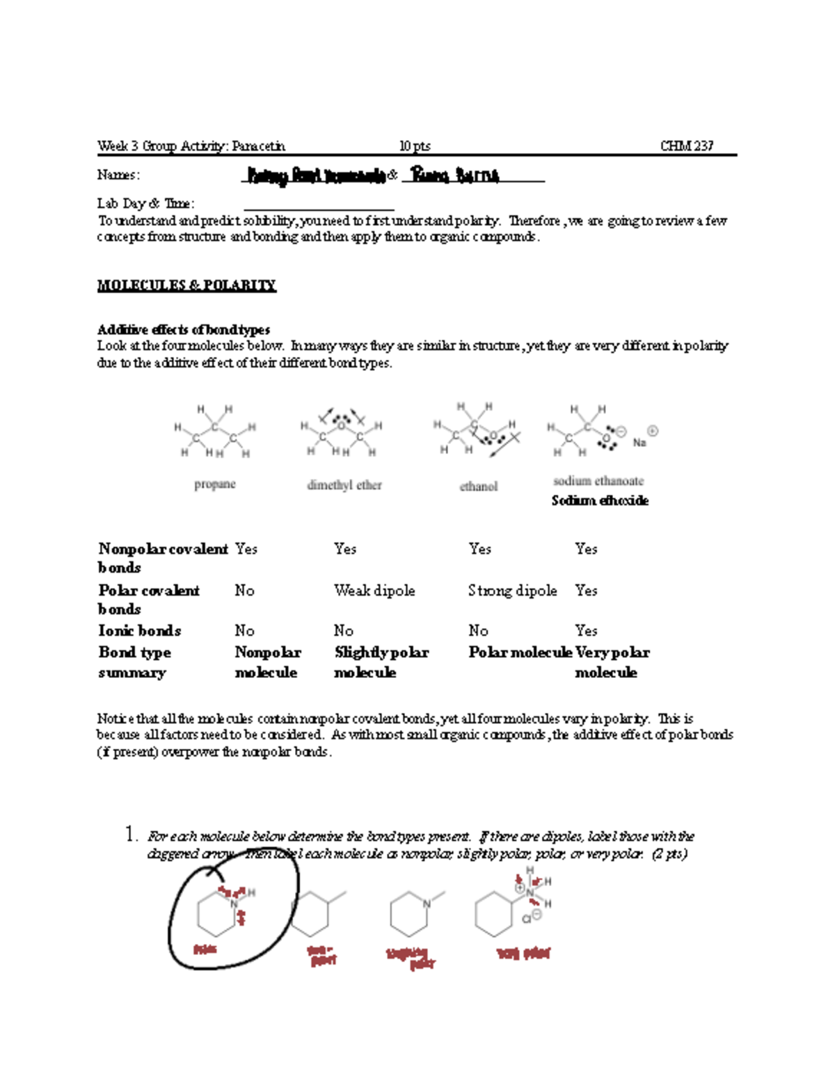 Panacetin Activity - Phenacetin Lab - Week 3 Group Activity: Panacetin ...