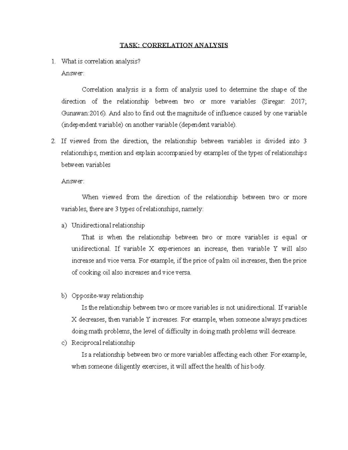 Correlation Analysis - TASK: CORRELATION ANALYSIS What is correlation ...