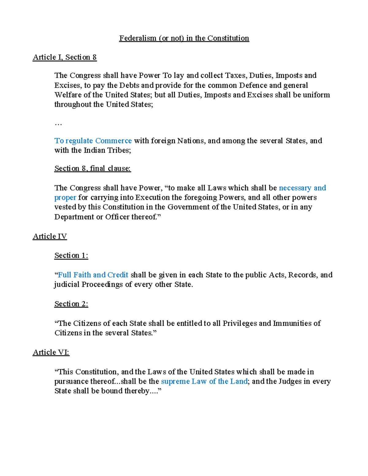 Class 05, Federalism - Juan Arroyo - Federalism (or not) in the ...