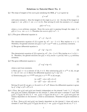 MA108 Tut1&2Solns - The official solutions to Tutorials 1 and 2 taught ...
