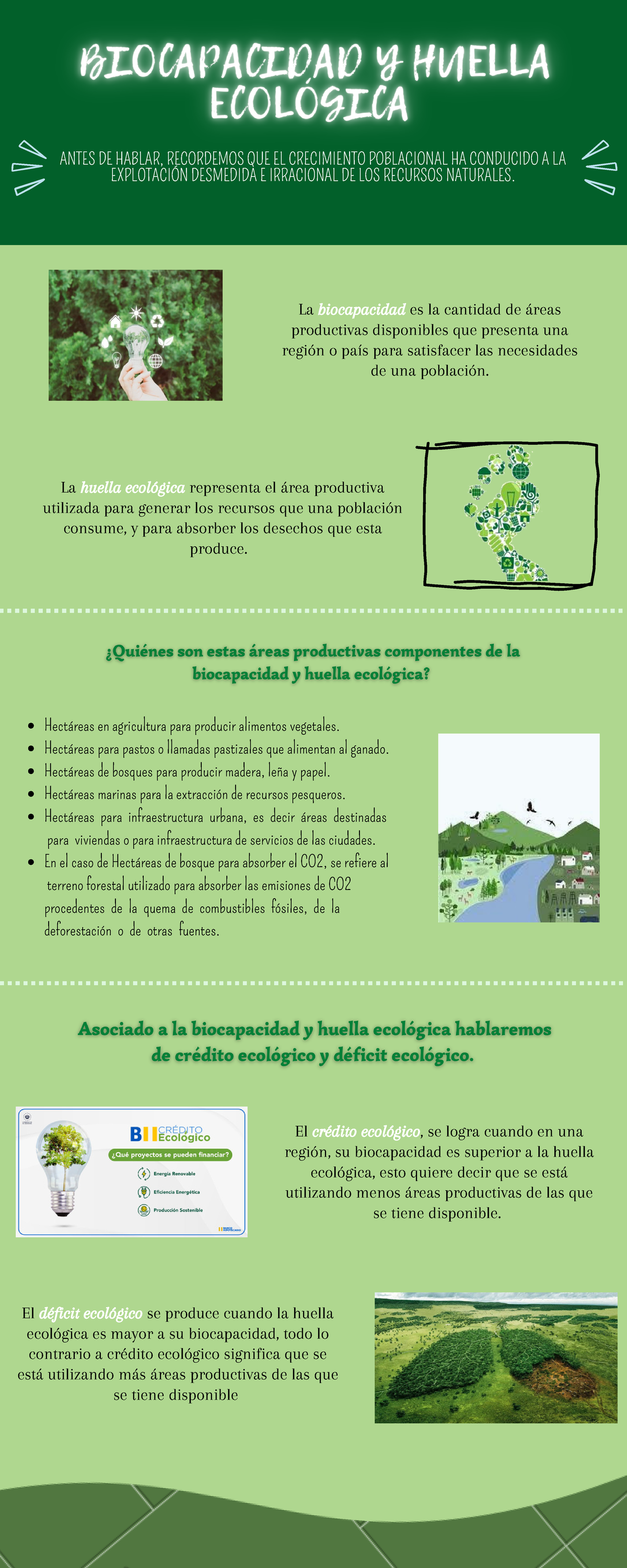 Infografia de biocapacidad y huella ecológica - ANTES DE HABLAR ...