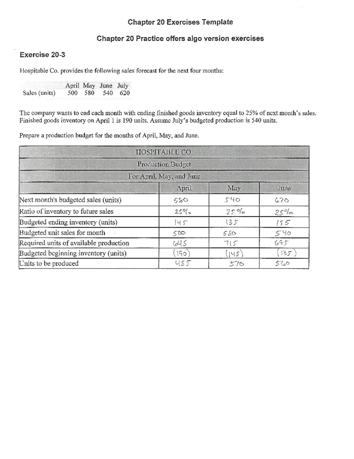 Chapter 20 Exercise Answers - Chapter 20 Exercises Template Chapter 20 ...