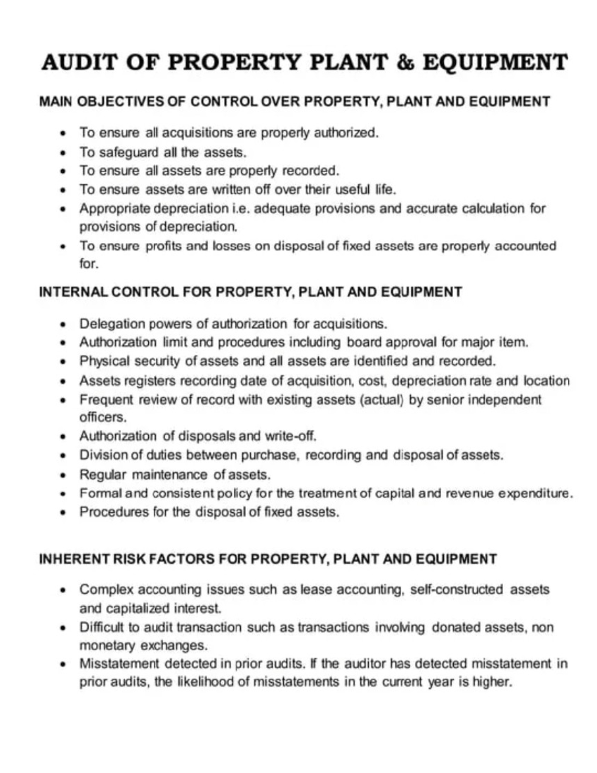 Document (28) - Aud 2 - AUDIT OF PROPERTY PLANT EQUIPMENT MAIN ...