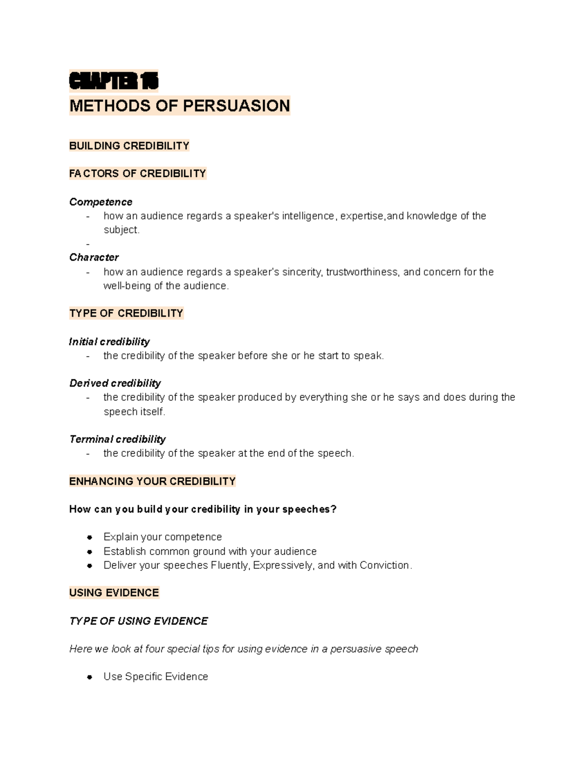 Chapter-15-1 - All about public speaking - CHAPTER 15 METHODS OF ...