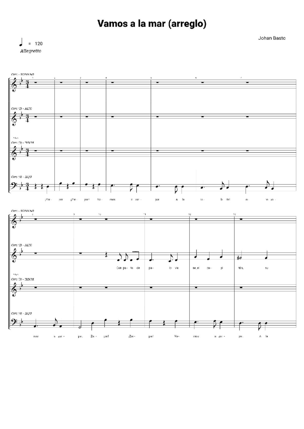 Vamos 20240506 235211 - Vamos a la mar (arreglo) Johan Basto 120 ...