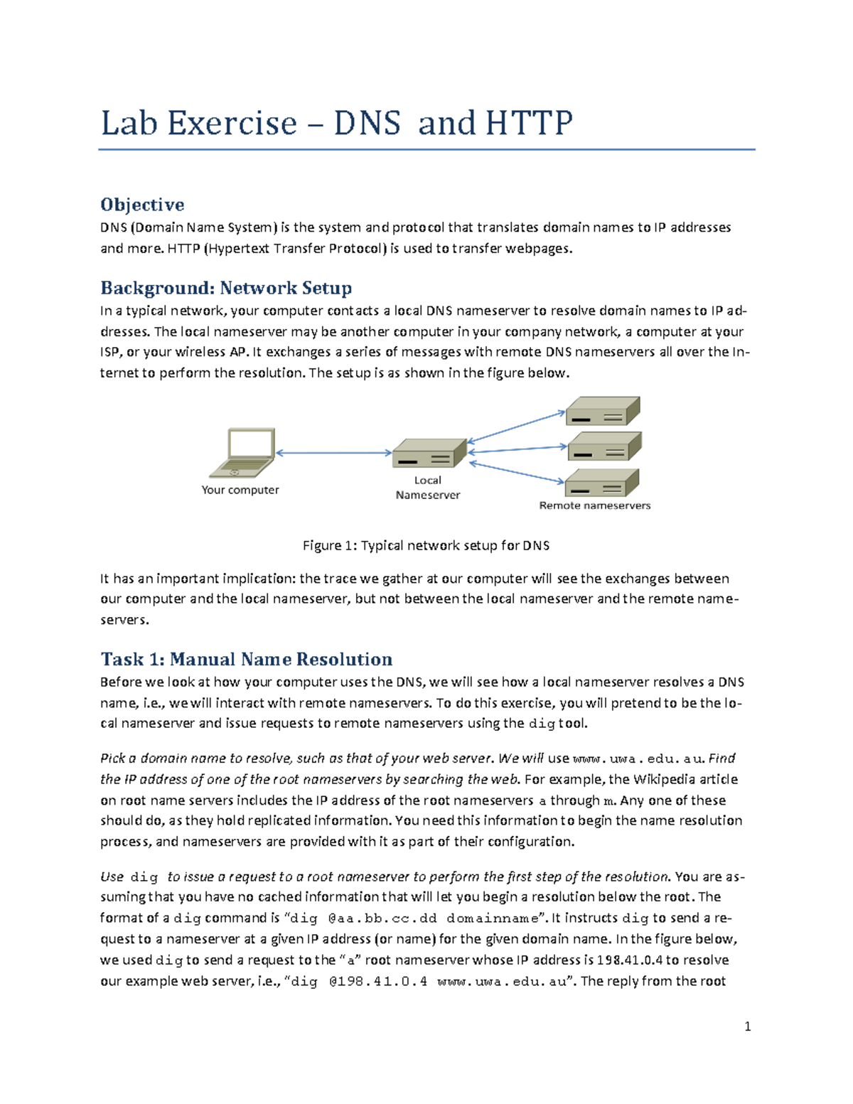 Lab6 dns http - hosting - information technology - Triumphant College ...