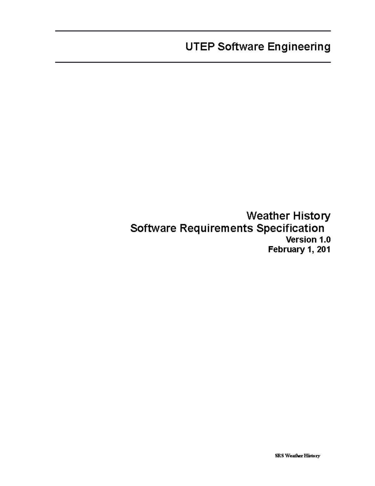 Accuwheather - srs of the accuwherter - UTEP Software Engineering ...