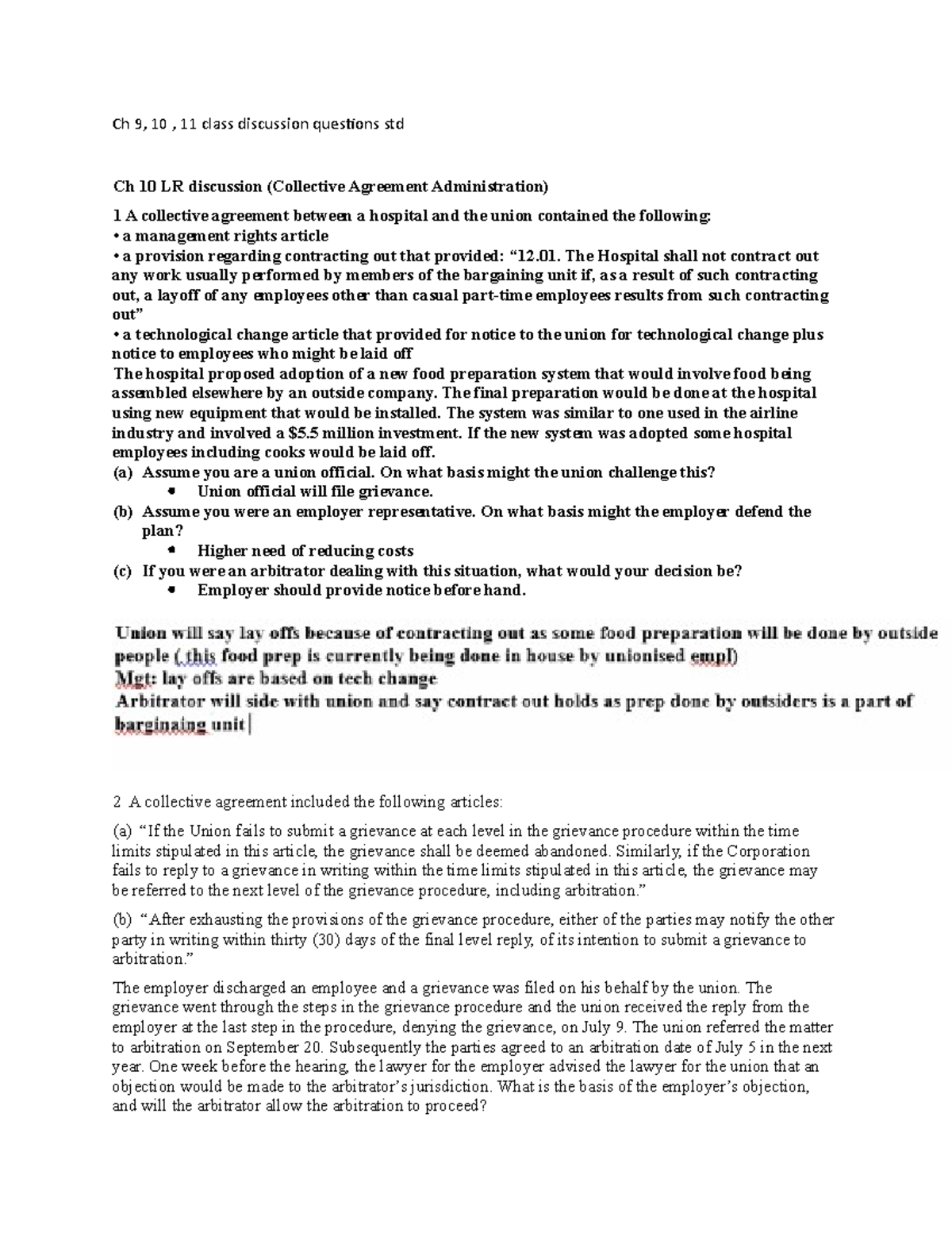 Ch 9,10,11 std discussion - Ch 9, 10 , 11 class discussion questions ...