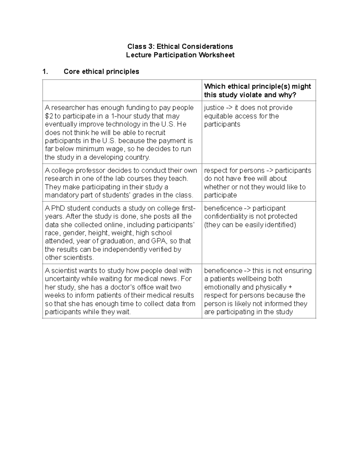 3 Ethical Considerations - Class 3: Ethical Considerations Lecture ...