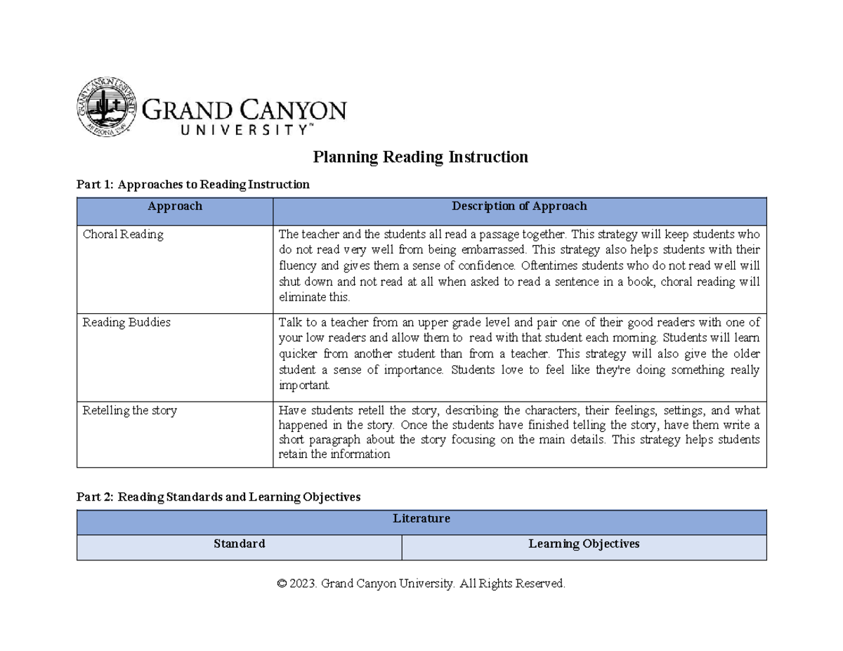 Yearby-Planning Reading Instruction - Planning Reading Instruction Part ...