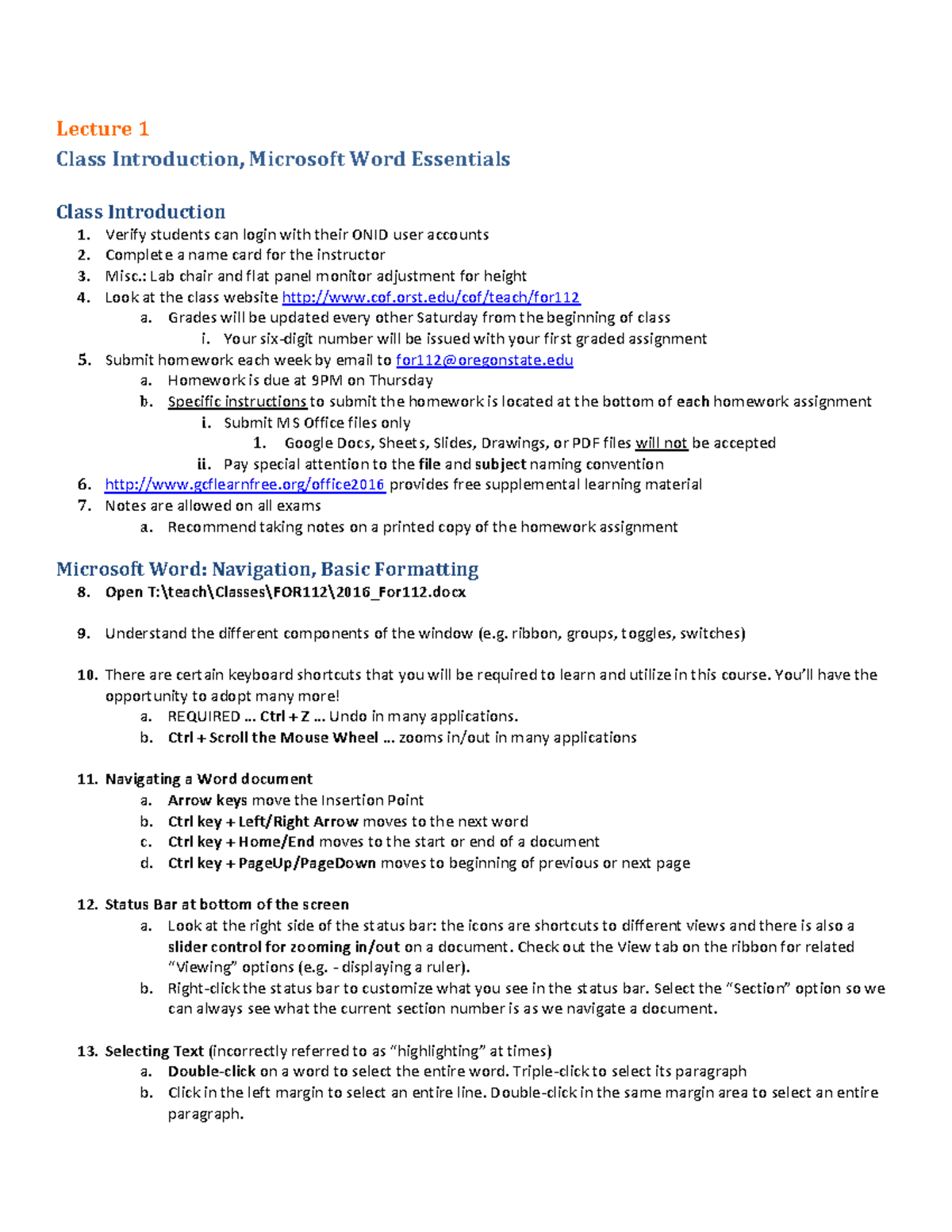 introduction to computer applications Microsoft word and excel ...