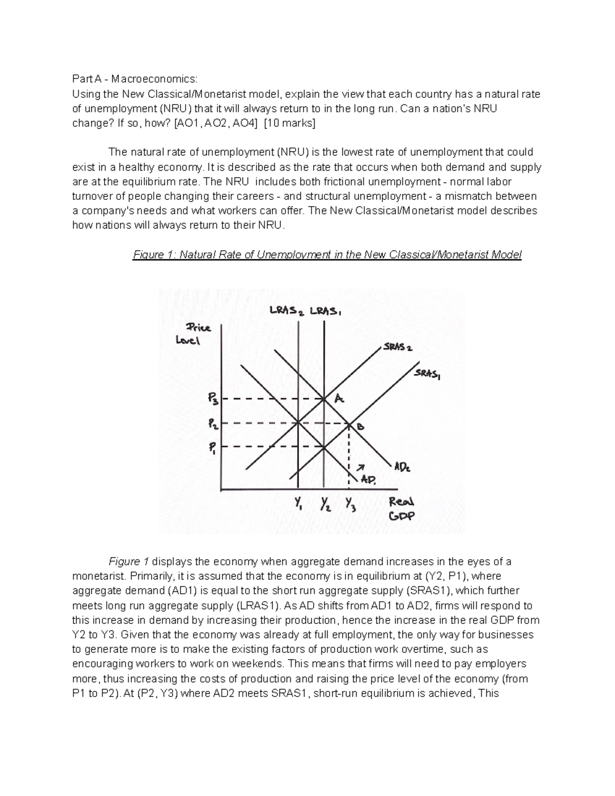 Economics Assignment 2 - Part A - Macroeconomics: Using the New ...
