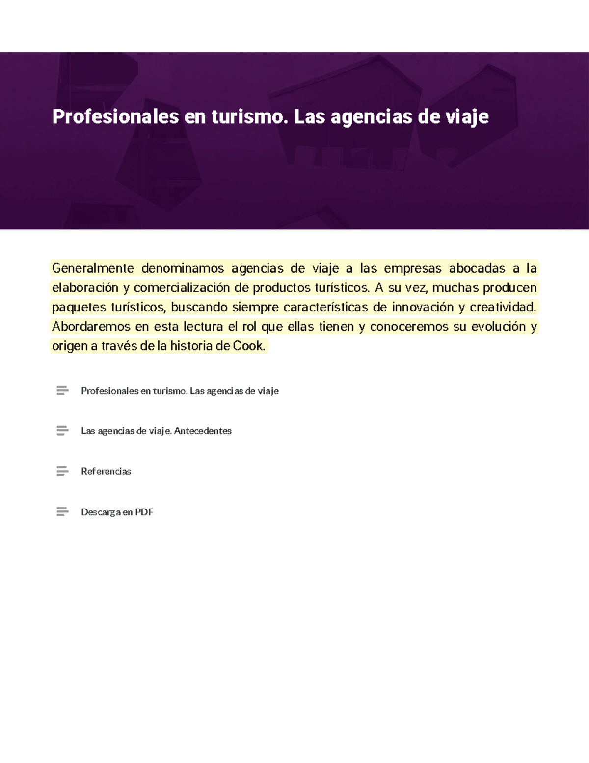 2-Los profesionales en turismo, las agencias de viaje - Generalmente ...