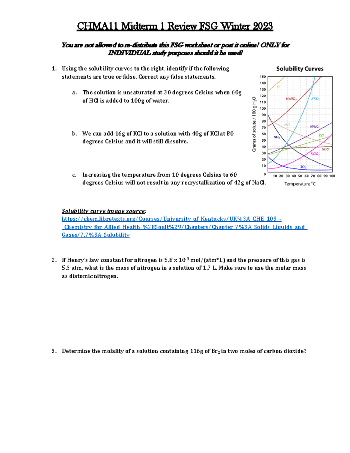 Midterm 1 Review FSG - 022823 - You are not allowed to re-distribute ...